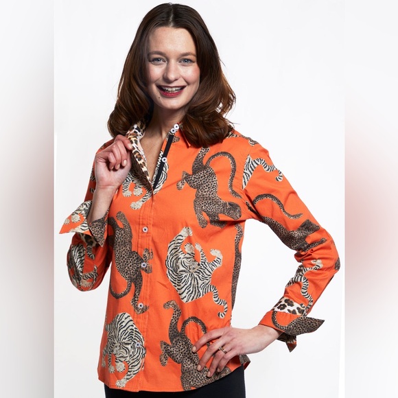 Dizzy Lizzie | Tops | Dizzy Lizzie Tizzie Rome Shirt Rust Ground With ...